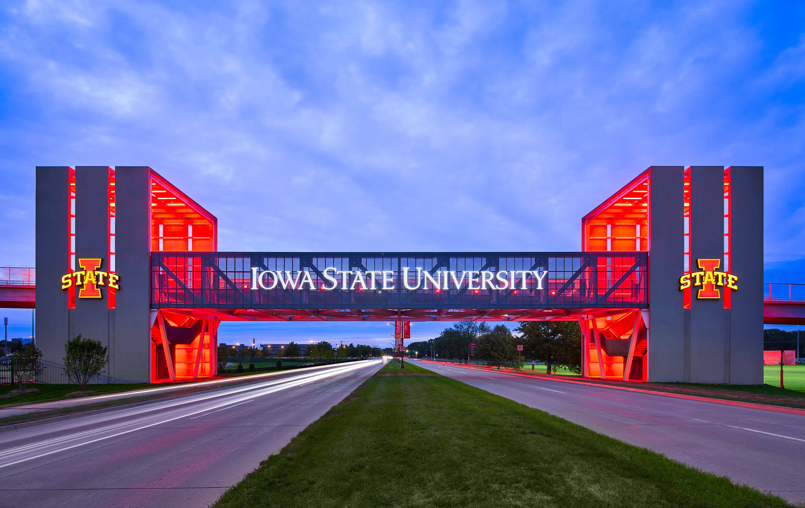 Iowa State University East Gateway Pedestrian Bridge – Athletics ...
